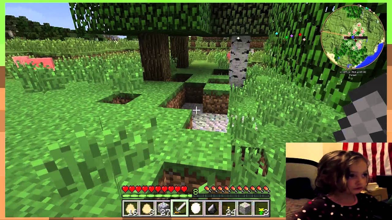 Elizabeth Plays Minecraft - Episode 1 - YouTube