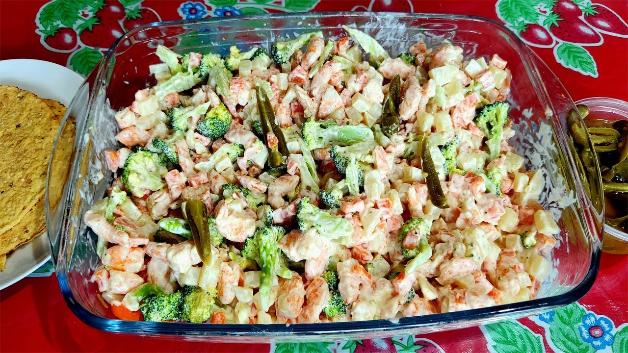 ENSALADA DE CAMARON Estilo Sinaloa - YouTube