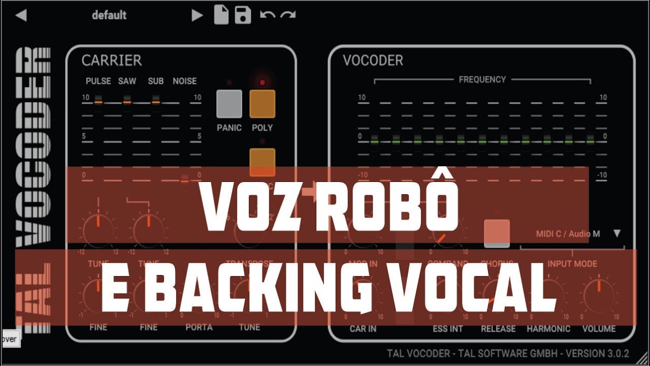COMO USAR O TAL-VOCODER - APRENDA A CRIAR VOZ ROBÔ SENSACIONAL GRATIS - YouTube