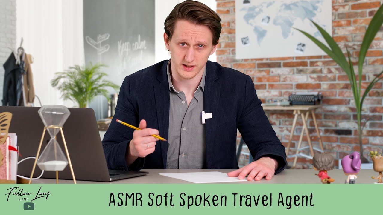 ASMR Soft Spoken Travel Agent helps you book your 2021 holiday - YouTube