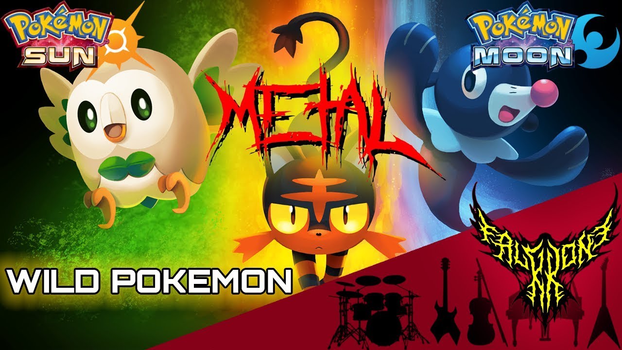 Pokémon Sun & Moon - Battle! Wild Pokémon 【Intense Symphonic Metal ...