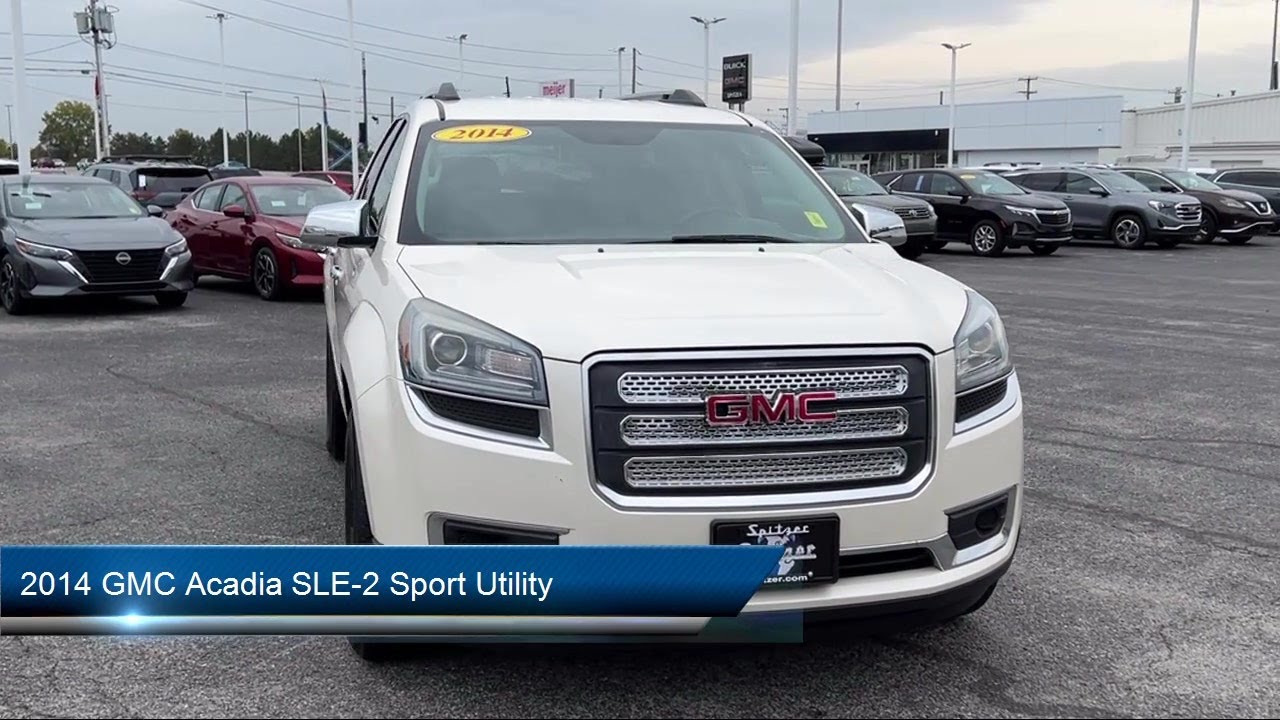 2014 GMC Acadia SLE-2 Sport Utility Findlay, Tiffin, Bowling green ...