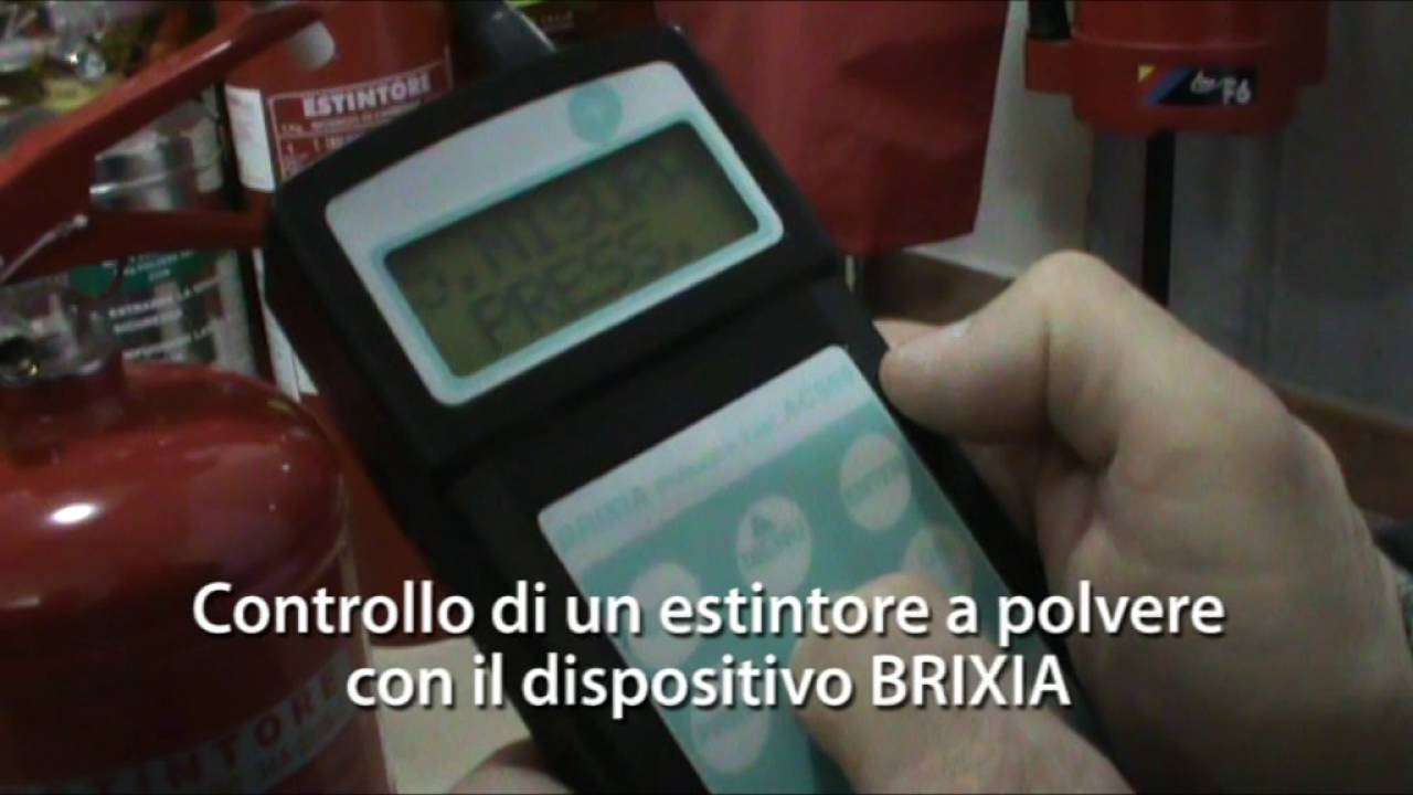 Controllo Estintore con dispositivo BRIXIA - YouTube