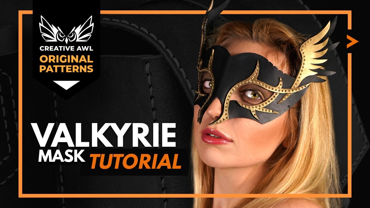 How to make Halloween Valkyria Mask. Leather Mask DIY - YouTube