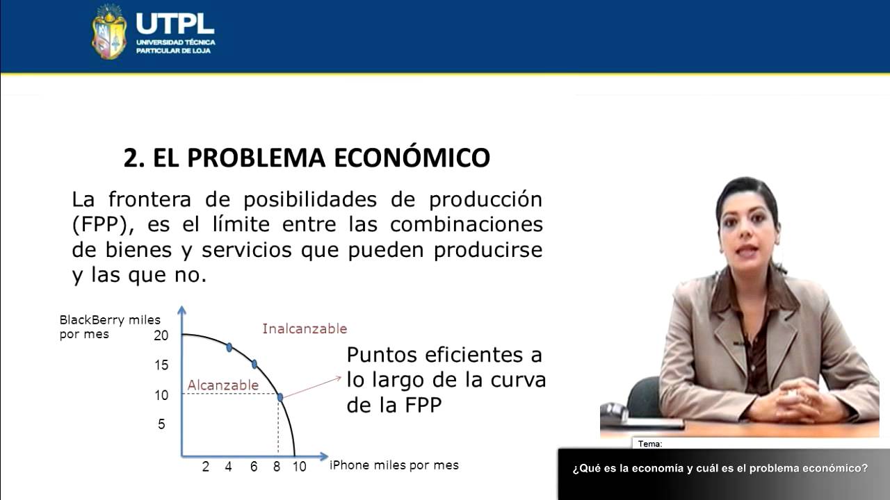 UTPL ¿QUÉ ES LA ECONOMÍA Y CUÁL ES EL PROBLEMA ECONÓMICO? [(ECONOMÍA ...