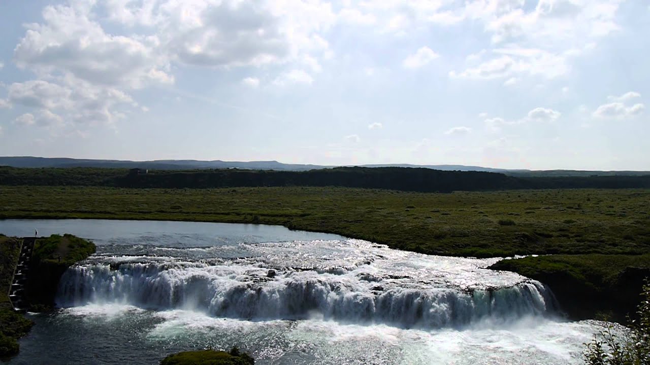 Faxi waterfall, Iceland - YouTube