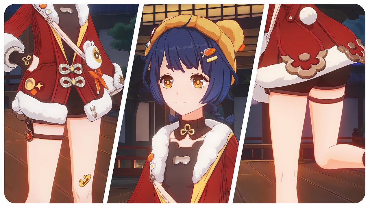 Xiangling Skin/Outfit Showcase (Side by Side Comparison) | Genshin ...