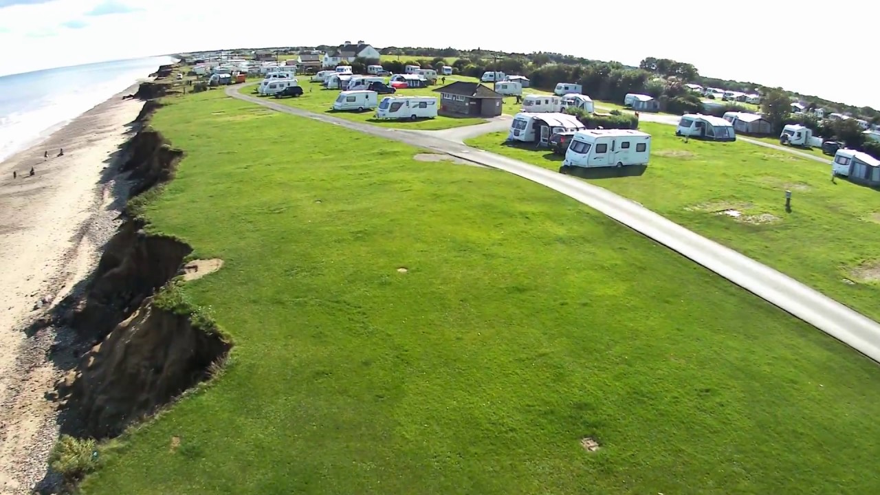 Ulrome caravan parks fighting coastal erosion - YouTube