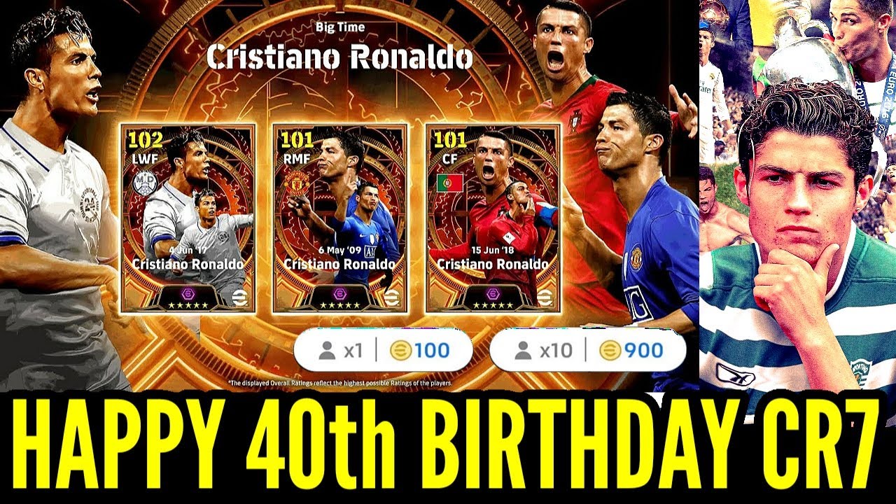 HDB 4O TAHUN CR7 ! SPESIAL CARD G0AT CR7 HAPPY 4Oth Birthday ! - YouTube
