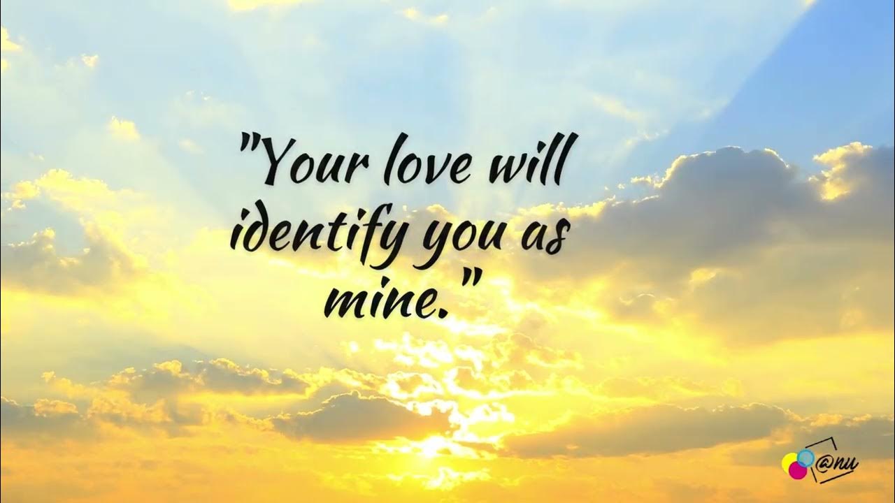 By this everyone will know you are mine John 1335 - YouTube