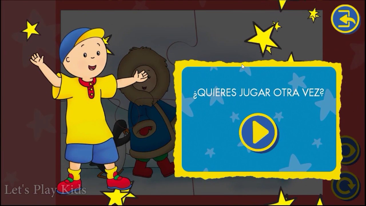 A Day with Caillou Gameplay for kids Video Educational kids play - YouTube