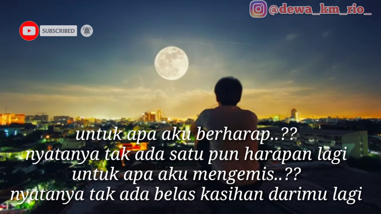 puisi galau "NYATANYA AKU" 😭😭 - YouTube