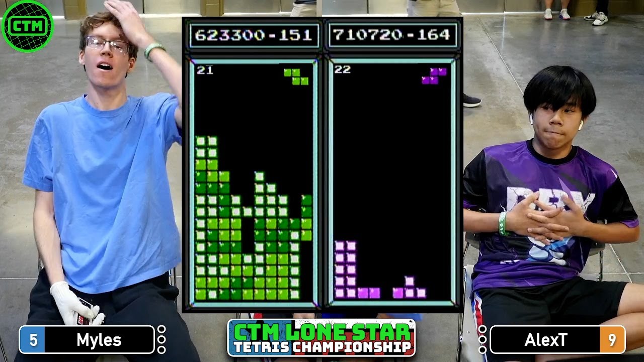 POURING IT ON! Myles, Alex T | WINNERS SEMIS | Classic Tetris Monthly ...
