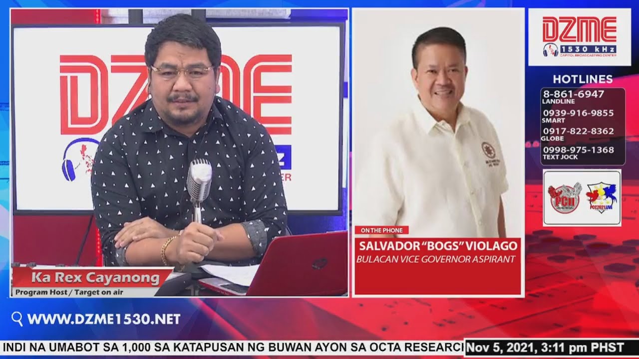 KAP. BOGS VIOLAGO, TATAKBO VICE GOVERNOR NG BULACAN - YouTube