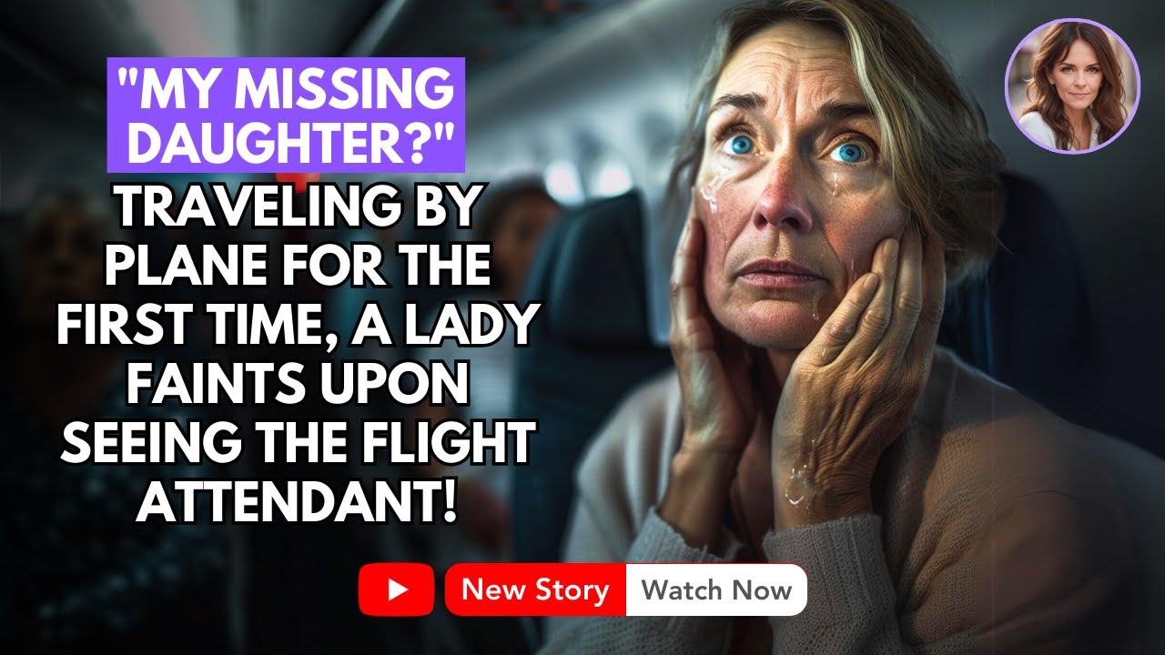 WHEN TRAVELING BY PLANE FOR THE FIRST TIME, A LADY FAINTS UPON SEEING ...