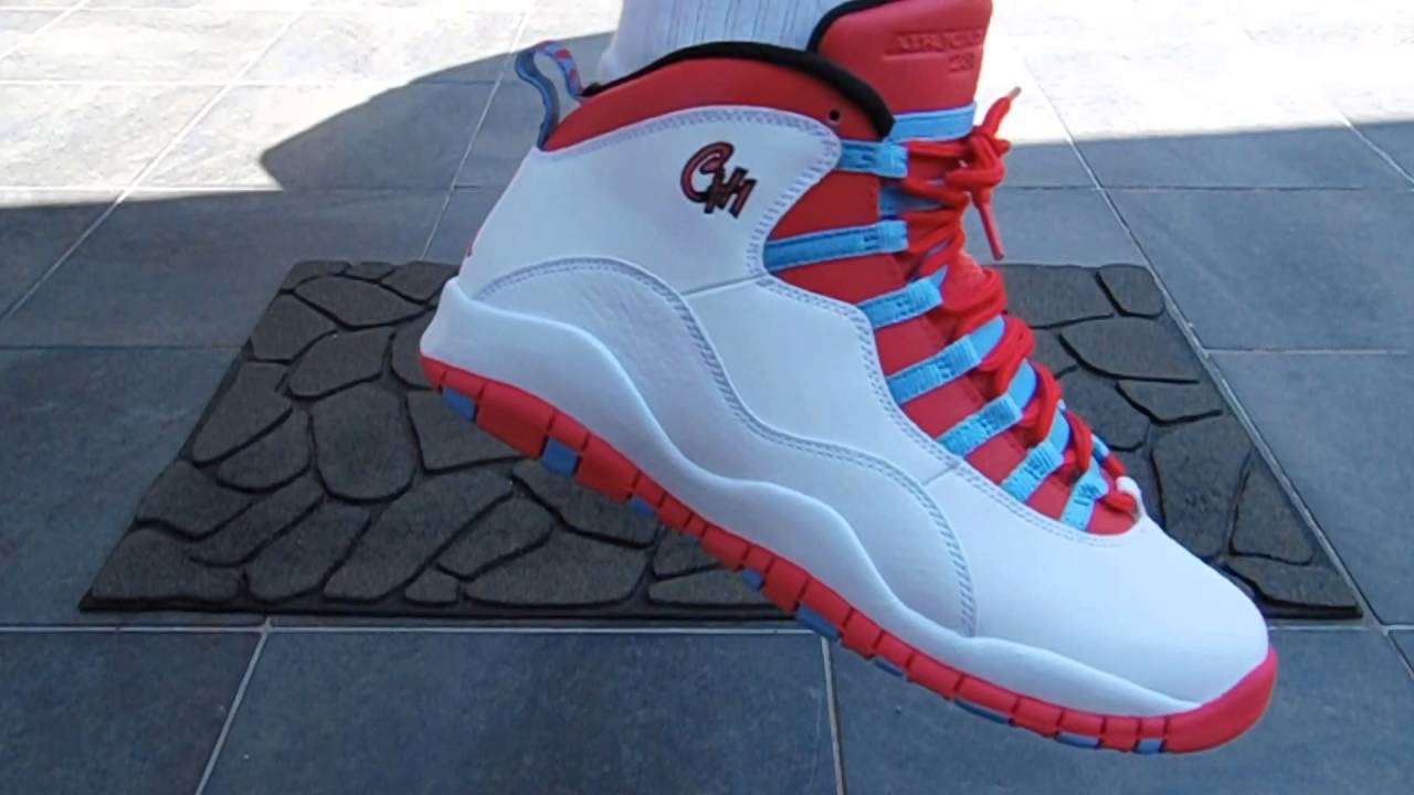FrenkySneaks - AIR JORDAN RETRO 10 "CHICAGO" on FEET!!! - YouTube