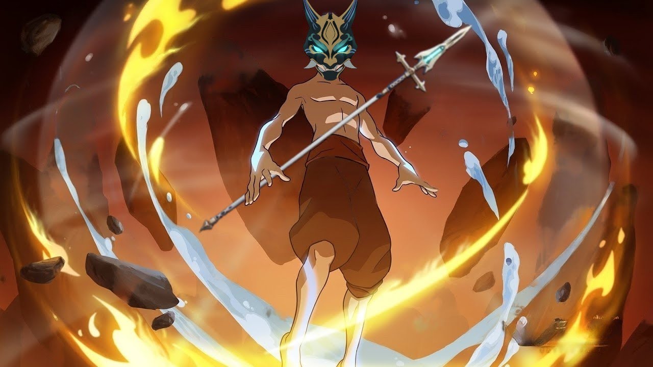 Avatar Xiao team vs triple Maguu kenki - YouTube