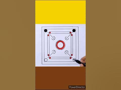 carrom board drawing and sketch #shorts #youtubeshorts #shortvideo - YouTube