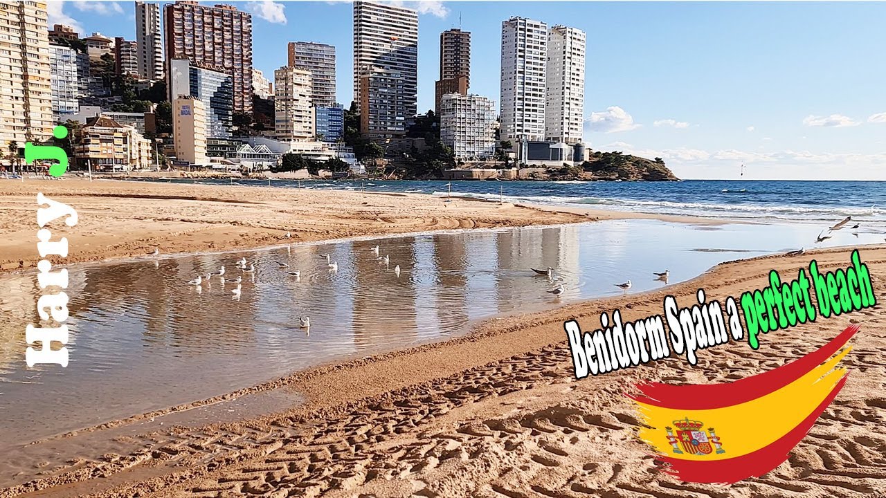 Benidorm Spain a perfect beach in November - YouTube