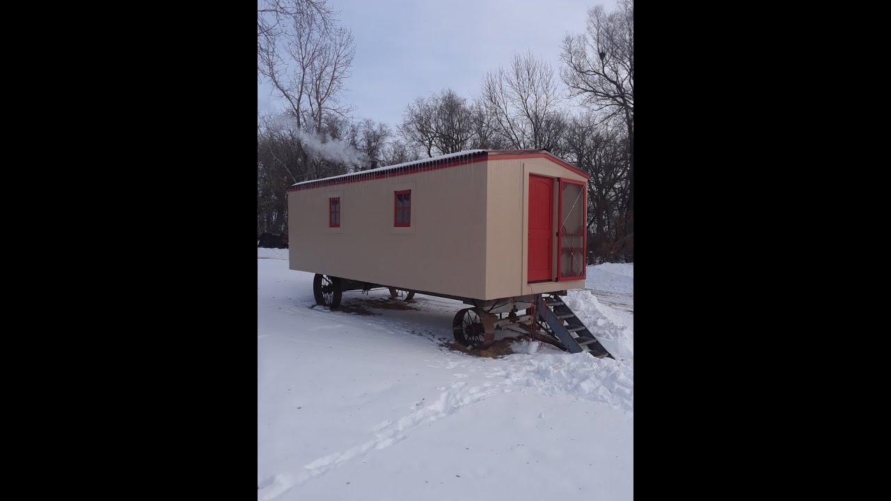 Antique 1900s Threshing Crew Cook Car/Steam Traction Days/Wood Cook ...