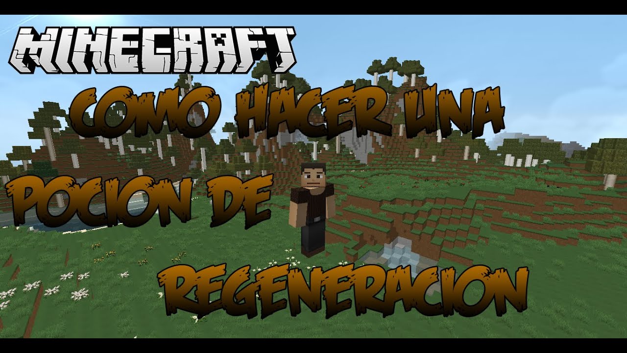 Minecraft || COMO HACER UNA POCION DE REGENERACION - YouTube