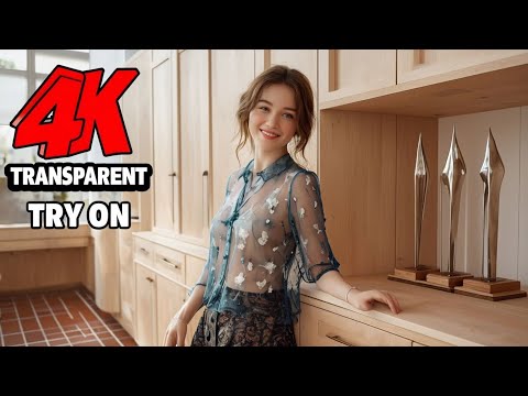 [4K] Transparent Try-On Haul | Mesh Lingerie, Bikinis & Sheer Dresses 2025 | #4K​ aurelia Queen 👑