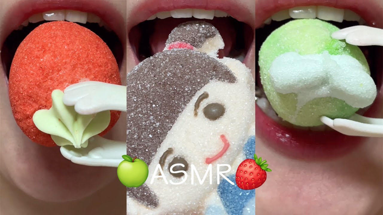 asmr MARSHMALLOW COLLECTION eating sounds - YouTube