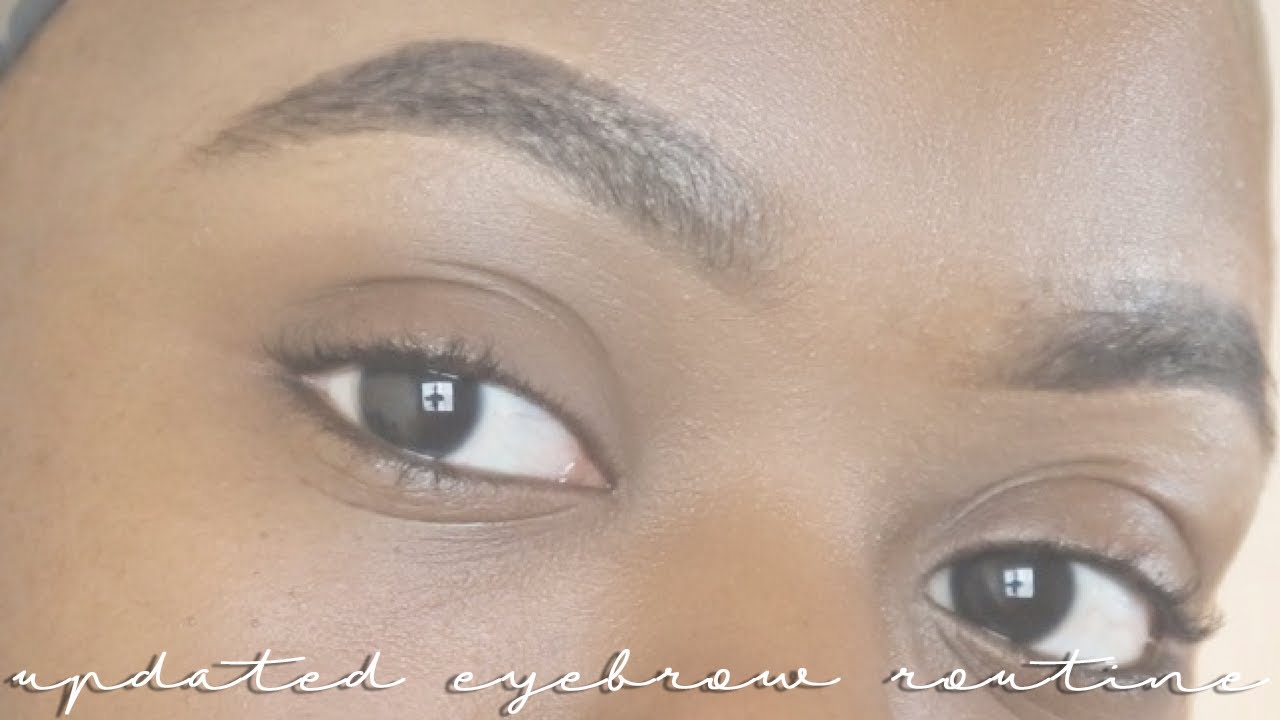UPDATED EYEBROW ROUTINE | Getting Those Brows Together - YouTube
