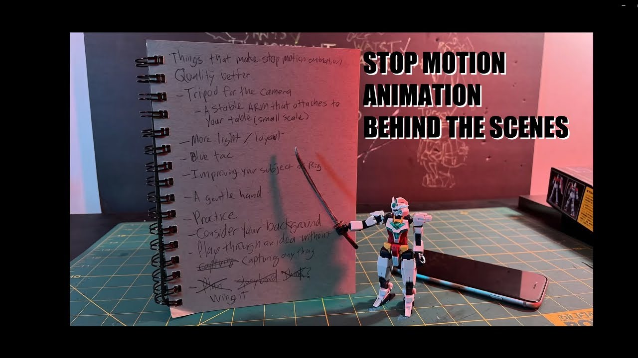 Behind The Scenes of a Gundam Stop Motion Animator: Setup and Simple ...