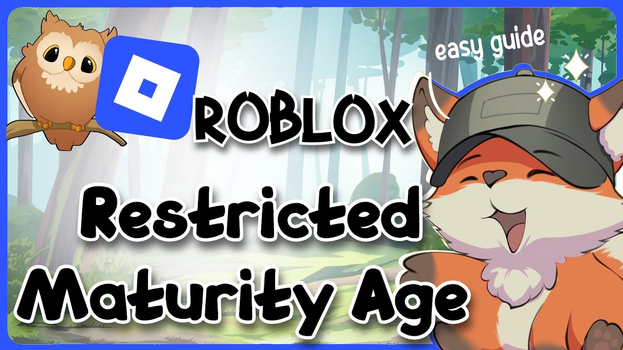 How to Change Roblox Restricted Maturity Age Limits | What It Means ...