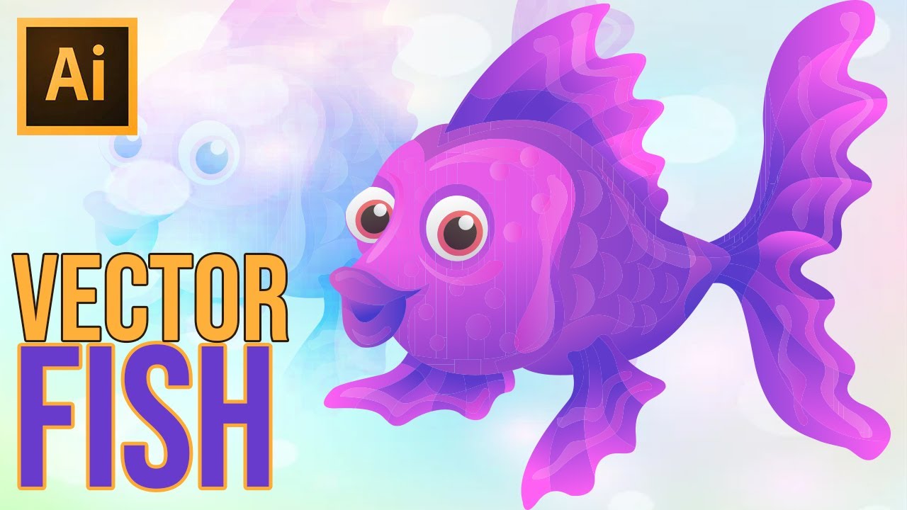 Adobe Illustrator Tutorial | How to Draw Fish Vector Part 5 - YouTube