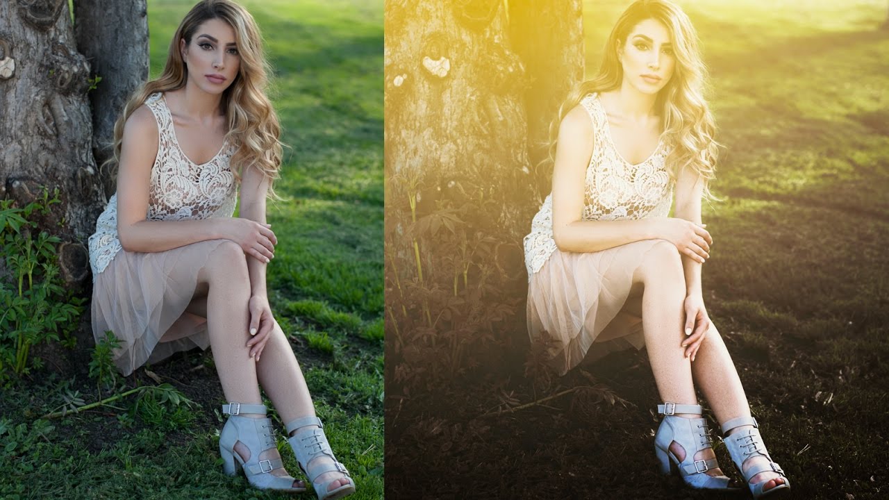 How To A Create Golden Hour & Sunset Effect In Your Photos - YouTube