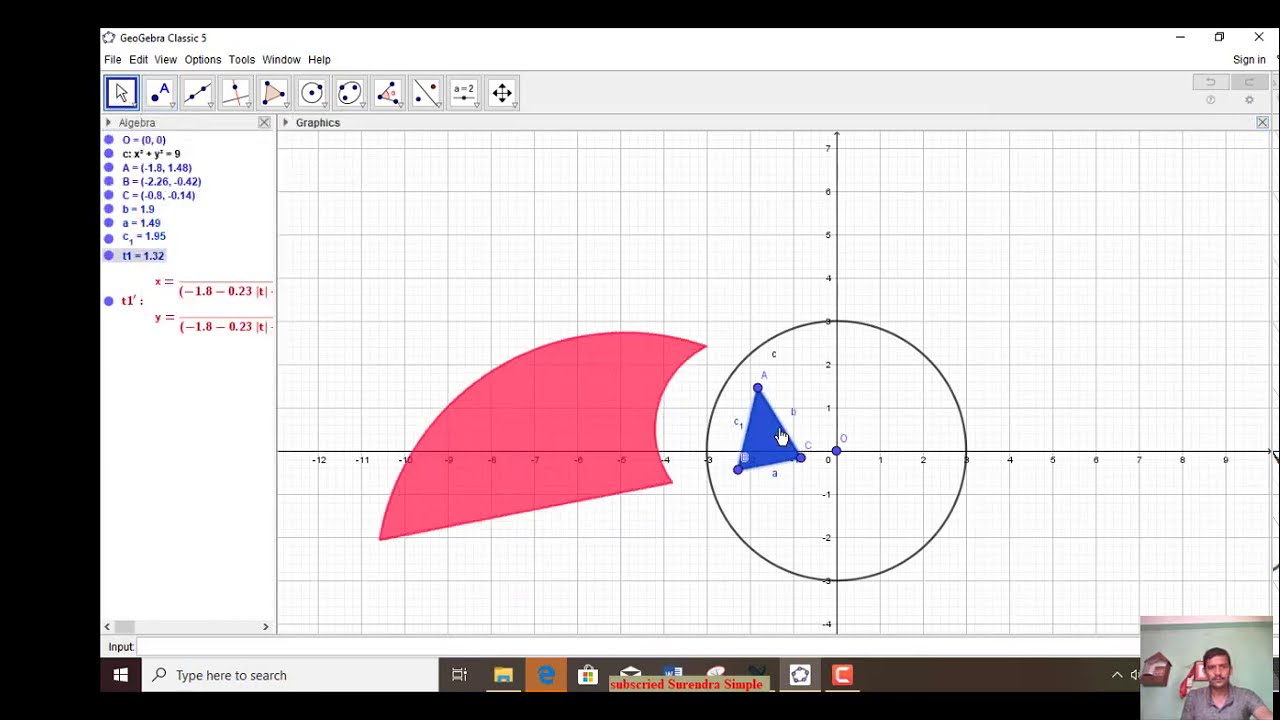 The concept of inversion Transformation on a circle - YouTube