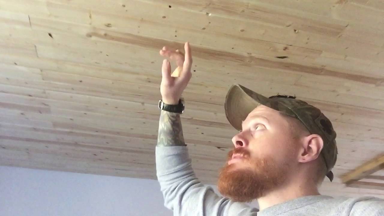 DIY wooden ceiling part 1 - YouTube