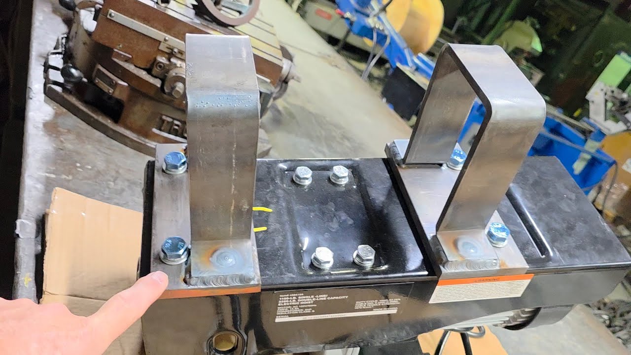Wire Rope Hoist Base Plate - YouTube
