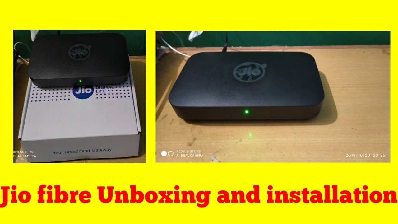 Jio fibre Unboxing and installation||Unbox everything with me - YouTube