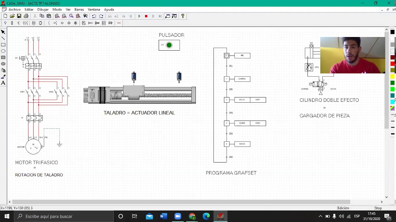 TALADRO CON PROGRAMA GRAFCET - YouTube