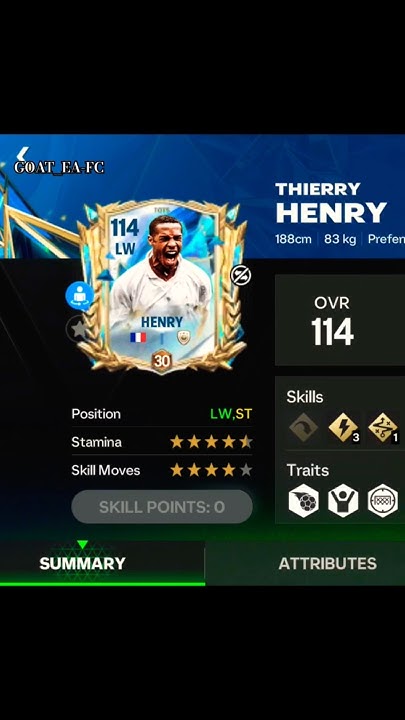 Henry pace ☠️🥶 #fc25 #shorts #viral #fcmobile #fifamobile #ronaldo #messi - YouTube