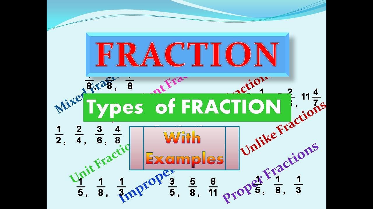 Fraction Introduction Types Of Fractions For Class 5 YouTube Fraction Introduction Types Of Fractions For Class 5 YouTube