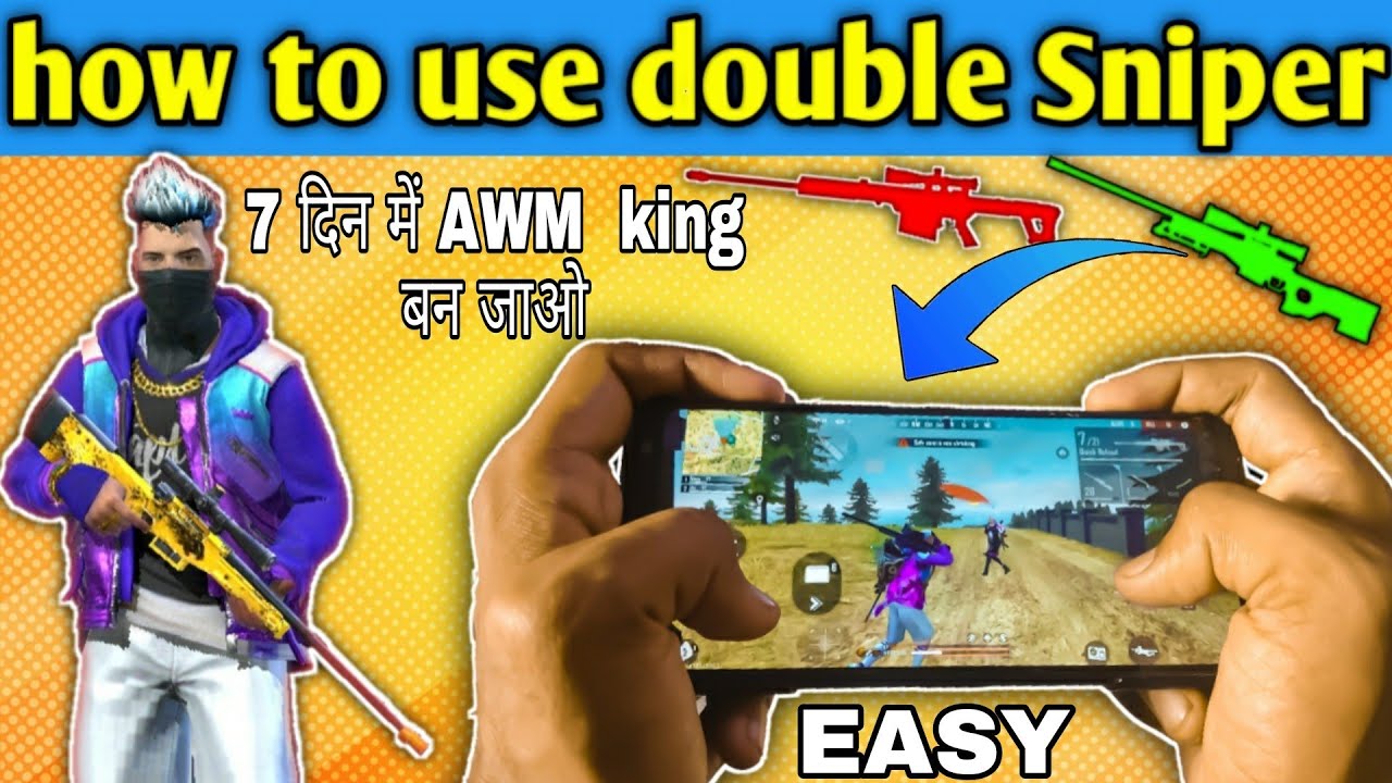 How To Use Double Sniper In Free Fire Explain With Handcam || Grana ...