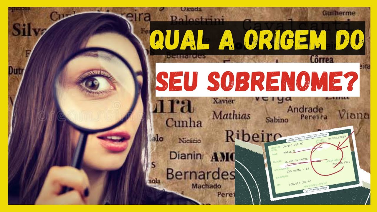 A ORIGEM DOS 12 SOBRENOMES MAIS COMUNS DO BRASIL - YouTube