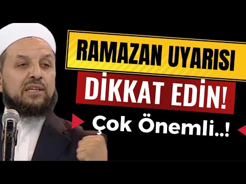 Abdülmetin Balkanlıoğlu Hoca’dan Ramazan İçin Çok Önemli Uyarılar @1allahinkulu 