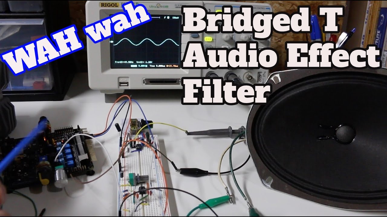 Bridged T Peak Filter - LTSpice Simulation and Audio Tryout - YouTube