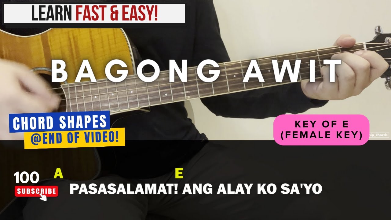 Bagong Awit Guitar Chords and Lyrics - YouTube
