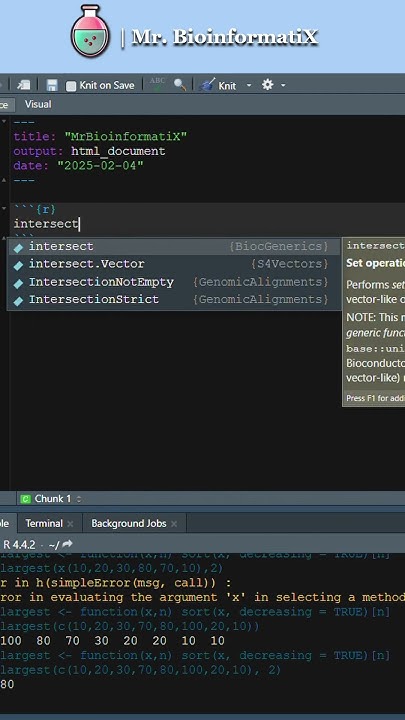 Bioinformatics 🌟R Programming | Bioinformatics for beginners - YouTube