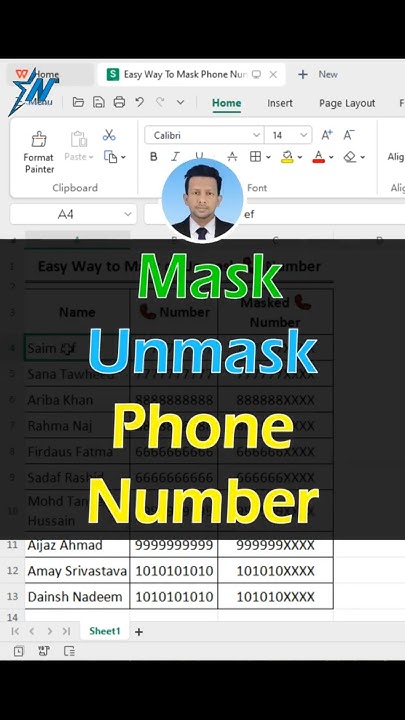 Quick Excel Mask: Hide Phone Numbers! ⚡ #exceltricks #shorts - YouTube