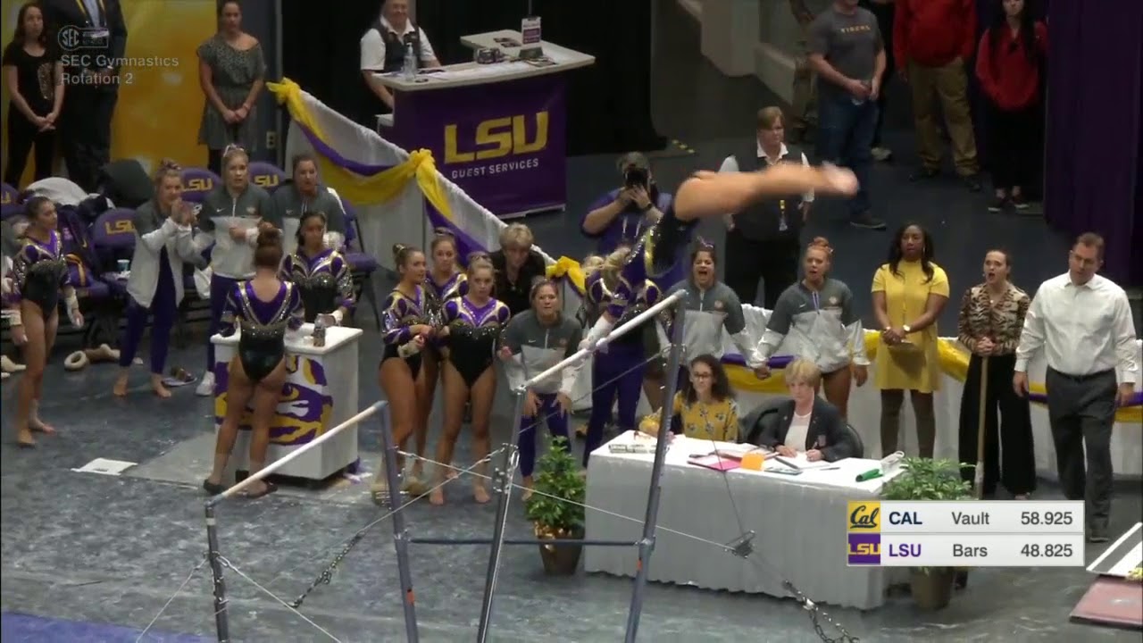 Bridget Dean (LSU) 2019 Bars vs Cal 9.75 - YouTube