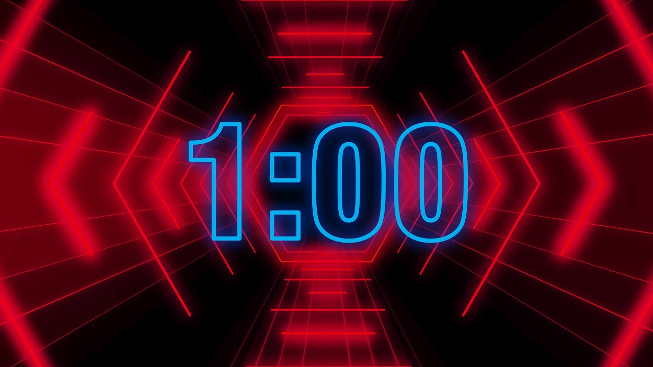 Red Future - 1 Minute Countdown Timer - YouTube