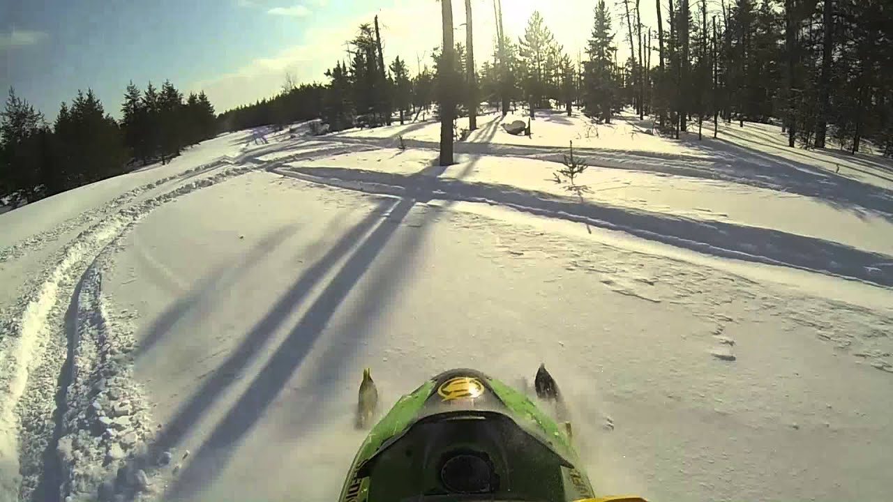 GoPro Upper peninsula of Michigan snowmobiling with Andy Richmond - YouTube