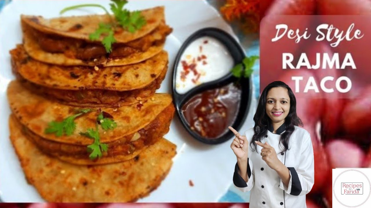 Desi homemade tacos from leftover roti | roti sandwich tacos | chapati ...